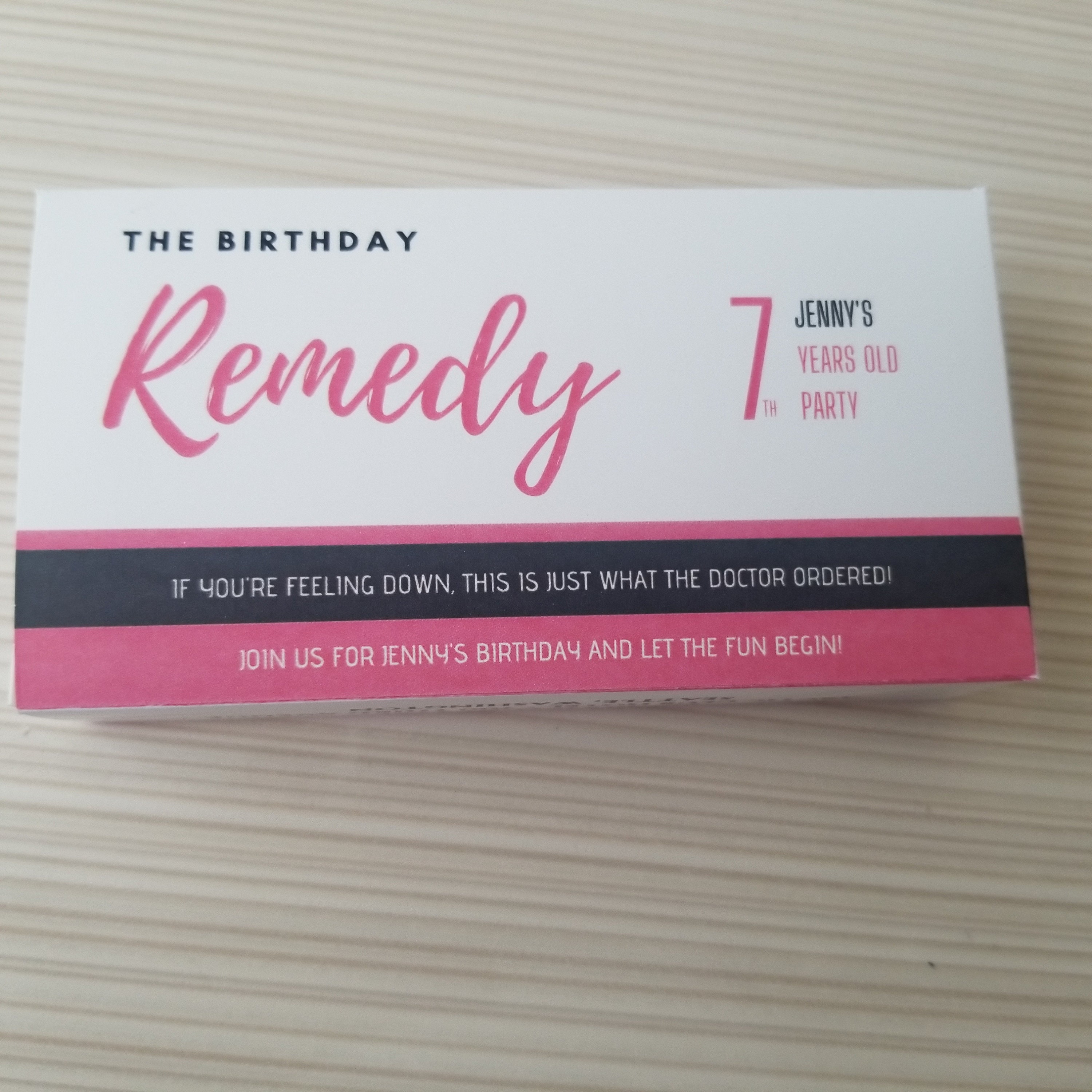 Editable Birthday Party Invitation Pill Box Template Doctor Nurse Party ...