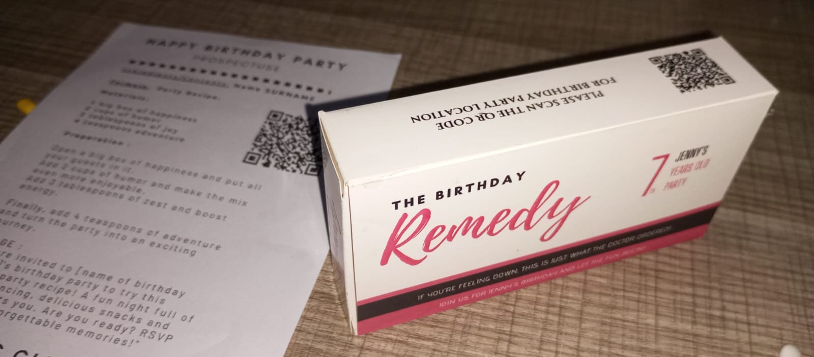 Editable Birthday Party Invitation Pill Box Template Doctor Nurse Party ...