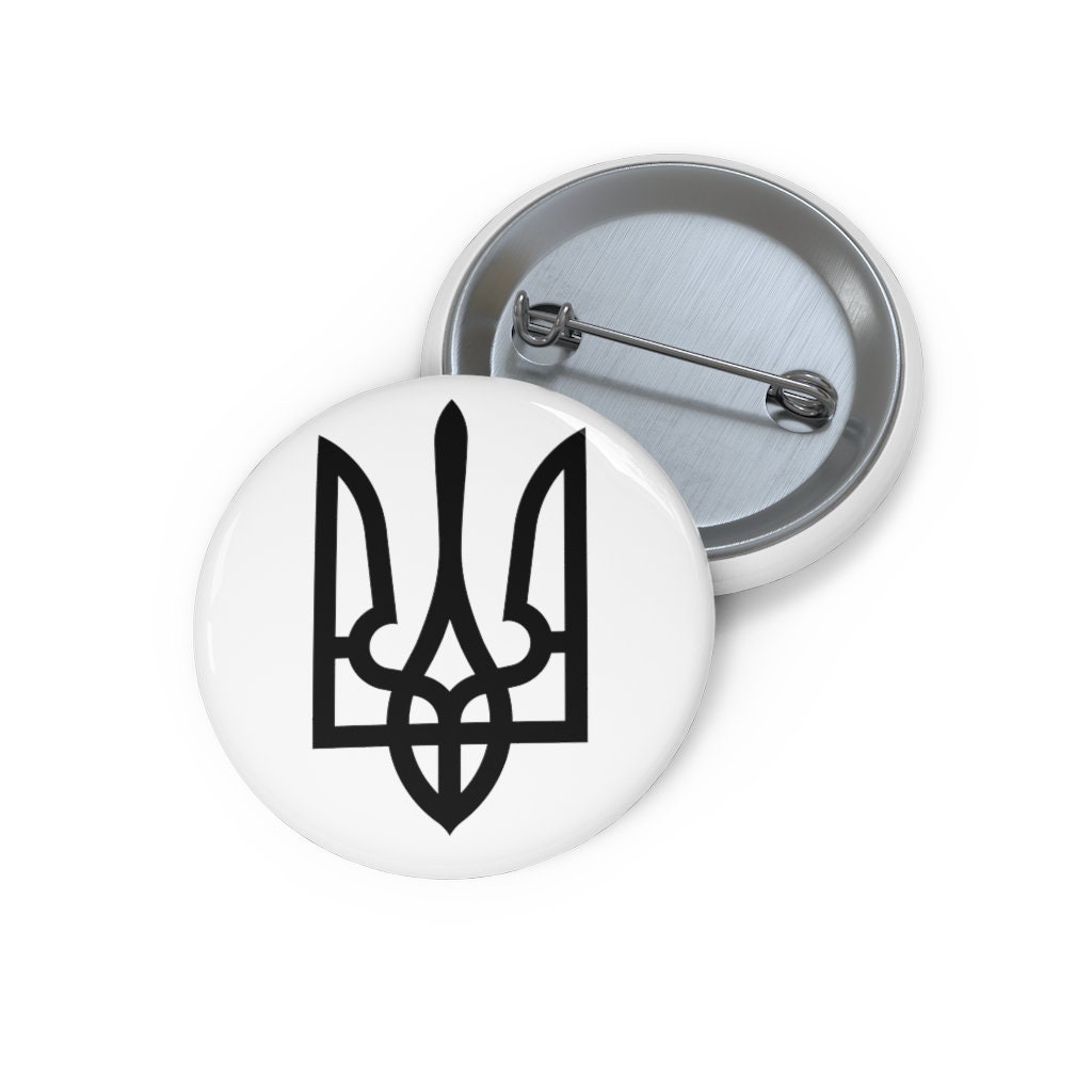 Tryzub Pin Ukraine Pin Black Trident Pin Ukrainian Trident - Etsy