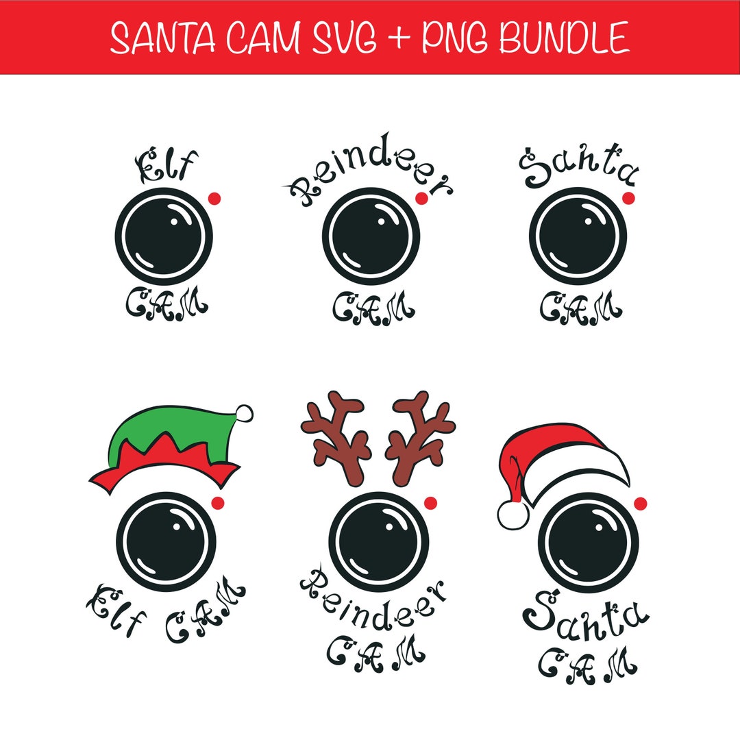 Santa Cam SVG, Santa Camera Svg, Elf Cam Svg, Santa Christmas Svg ...