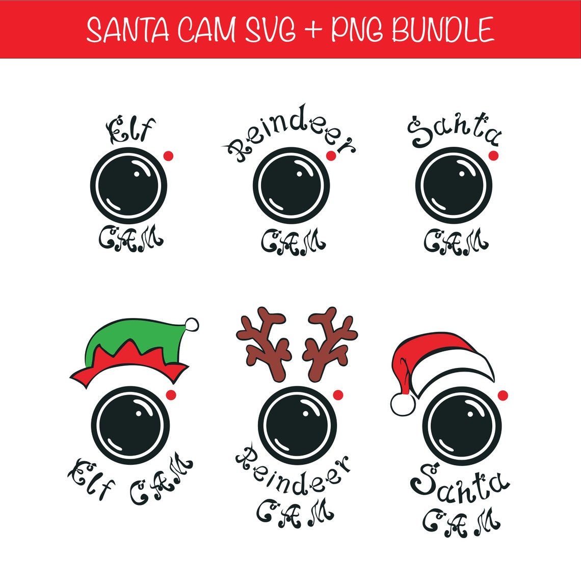 Santa Cam SVG, Santa Camera Svg, Elf Cam Svg, Santa Christmas Svg ...