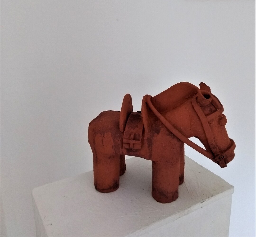 Horse Unglazed Terracotta haniwa Yayoi Replica - Etsy