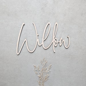 Personalised Wooden Name Sign for Nursery, Toy Box, Bedroom Wall Art or ...