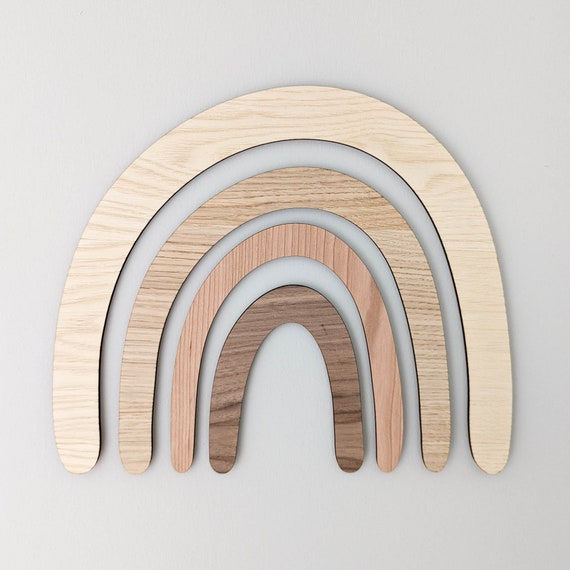 Wooden Rainbow Scandi Design Nursery Decor Baby Room - Etsy