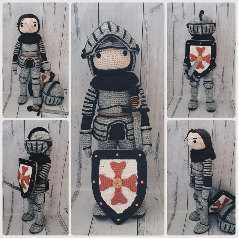Medieval Knight Crochet Doll Pattern - Etsy