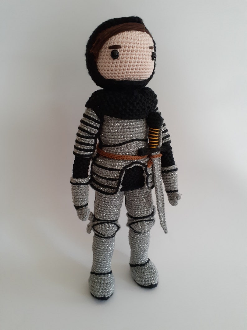 Medieval Knight Crochet Doll Pattern - Etsy
