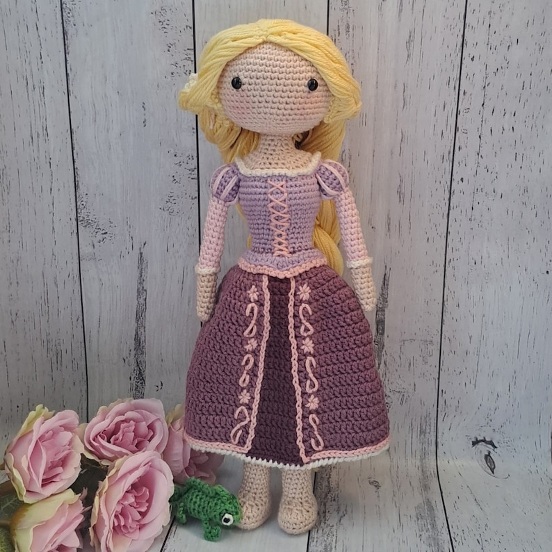 Princess Rapunzel Doll Crochet Pattern - Etsy