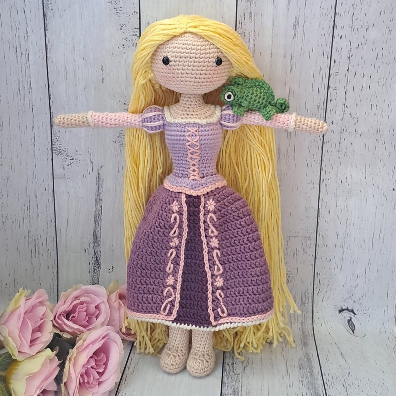 Princess Rapunzel Doll Crochet Pattern - Etsy