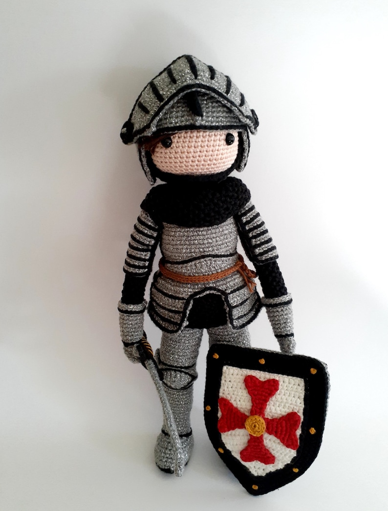 Medieval Knight Crochet Doll Pattern - Etsy