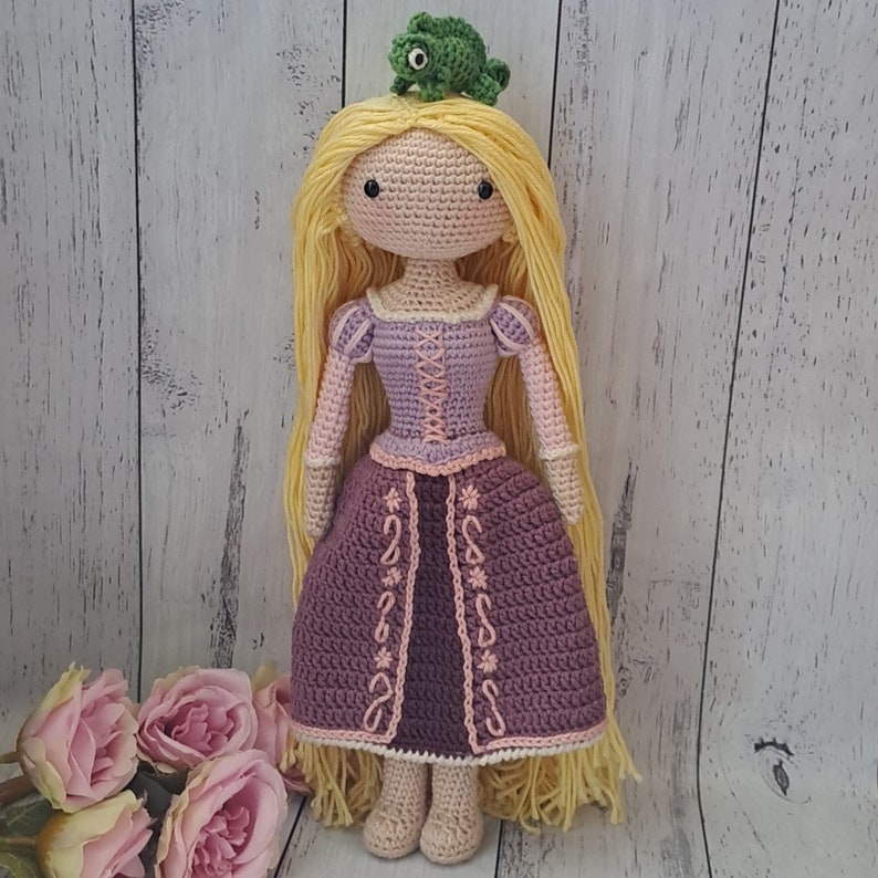 Princess Rapunzel Doll Crochet Pattern Etsy Uk