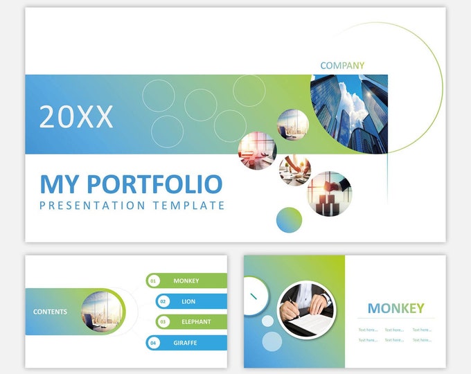 Portfolio Presentation Template | Powerpoint Template, Slides for ...