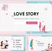 Love Story for Valentine PPT Template - Etsy