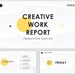 Creative Work Report PPT Template - Etsy