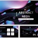Abstract Neon Technology Powerpoint Template - Etsy