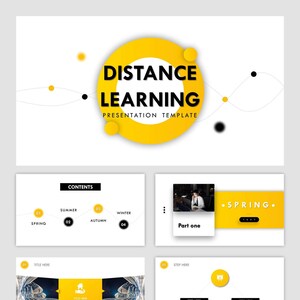 Distance Learning Education PPT Template - Etsy