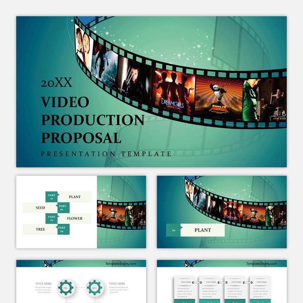 Powerpoint Movie Template - Etsy
