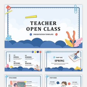 Teacher Open Class Powerpoint Template - Etsy