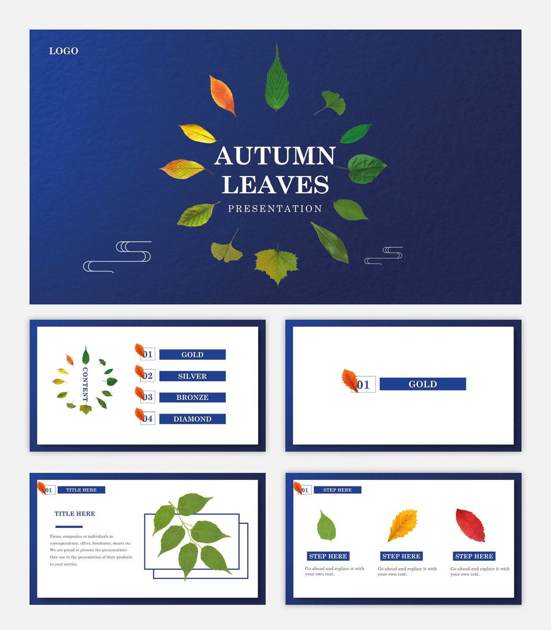 Autumn Leaves Powerpoint Template Slides - Etsy