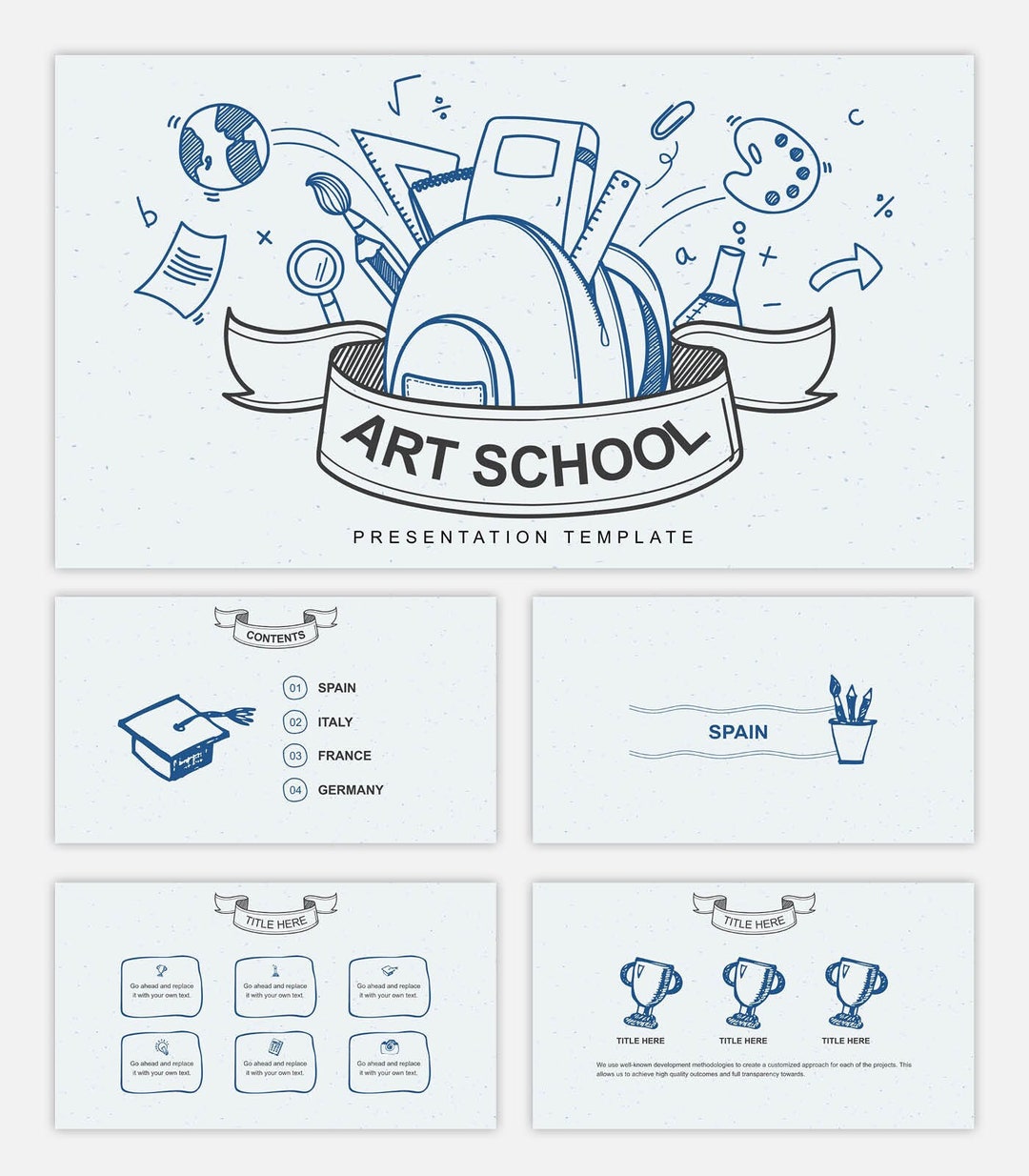 Art School Education Powerpoint Template, Google Slides & Keynote ...