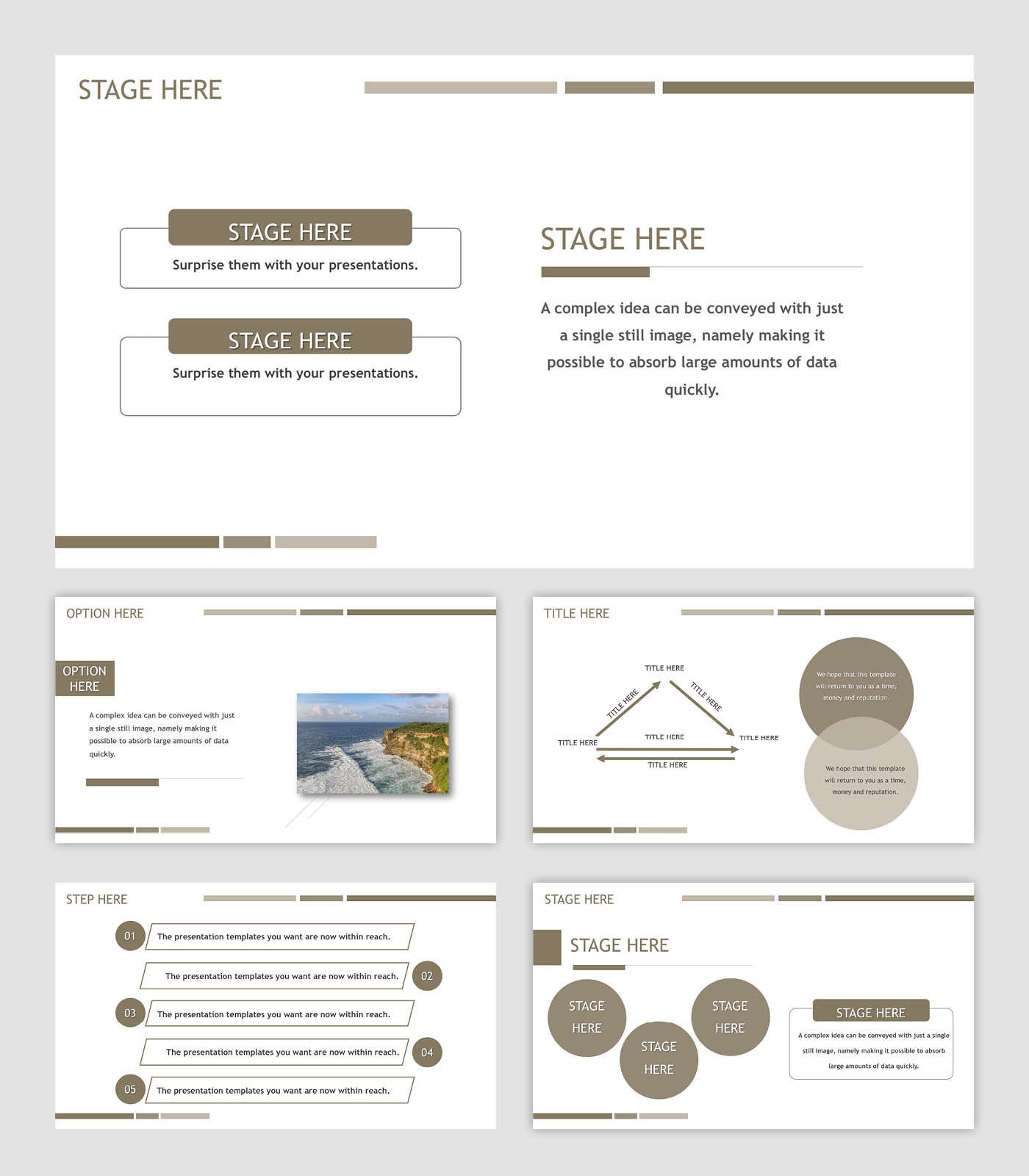 Creative Modern Project PPT Template - Etsy