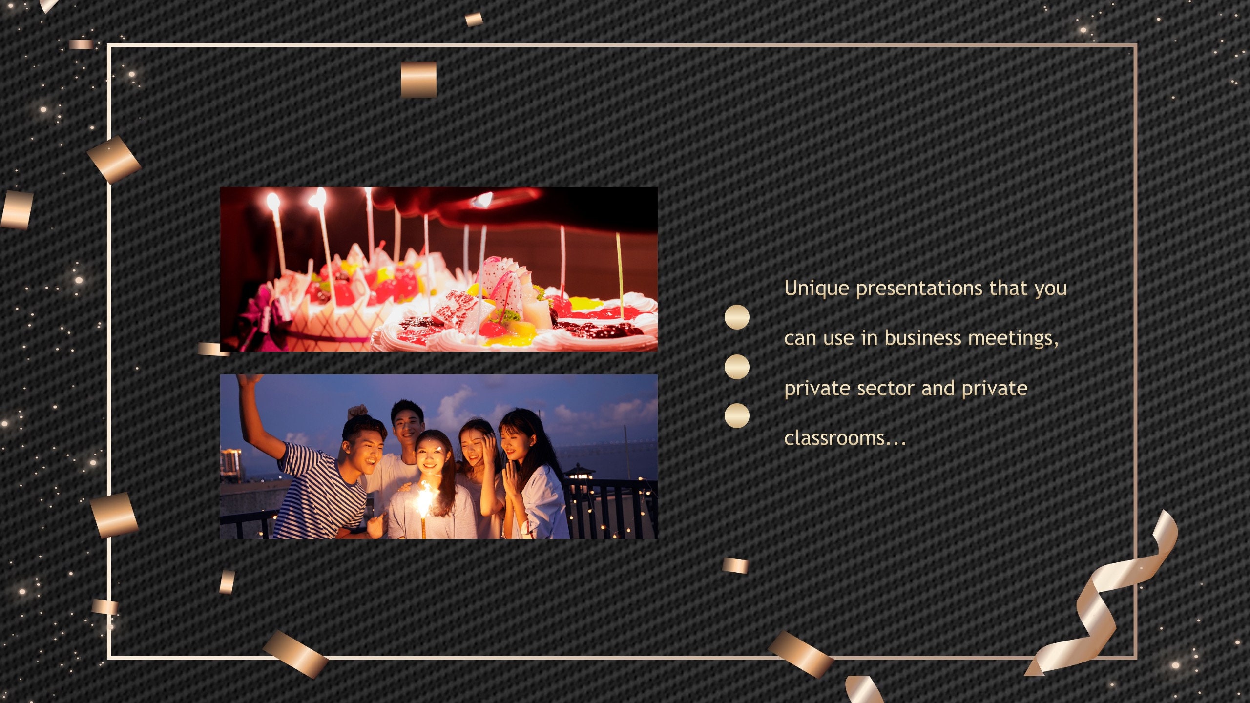Birthday Party Events Powerpoint Template - Etsy