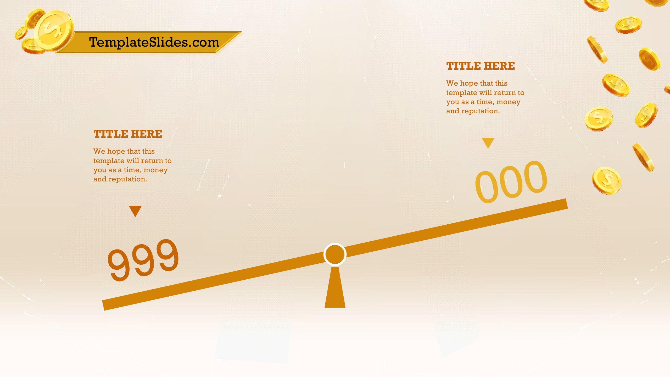 Gold Dollar Money Powerpoint Template - Etsy