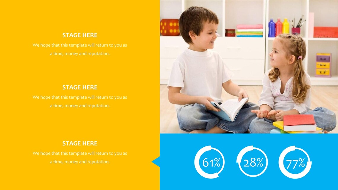 Happy Kids Powerpoint Template - Etsy