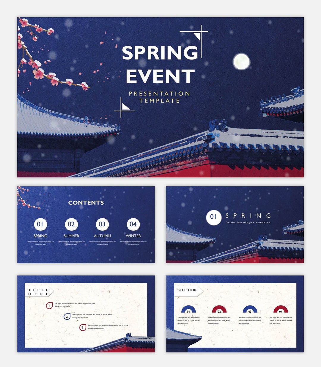 Spring Event PPT Template - Etsy
