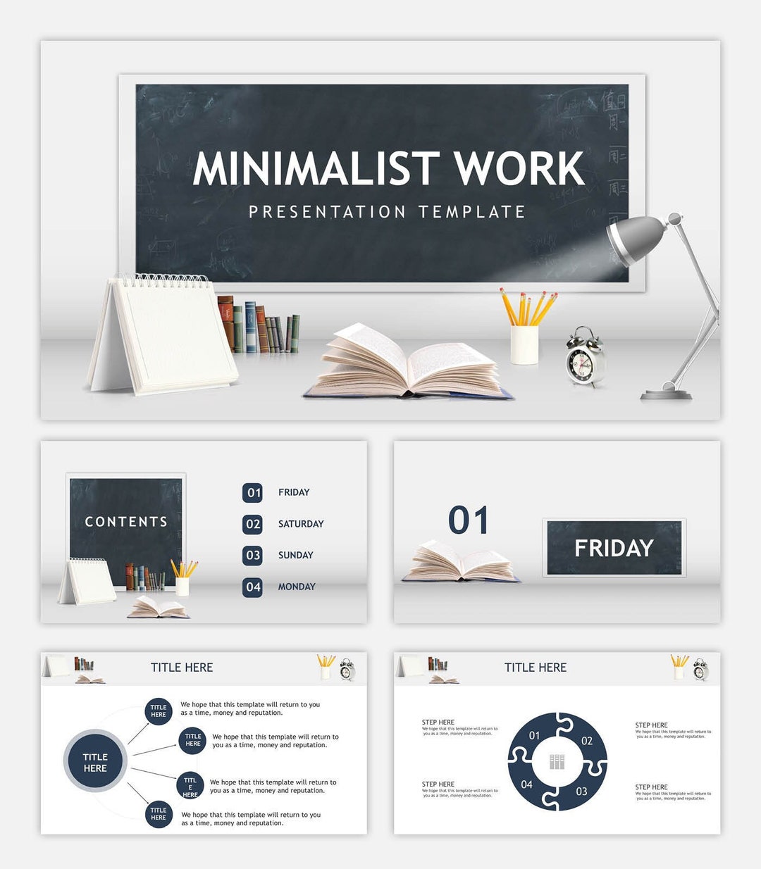 Minimalist Work Clean Style Powerpoint Template - Etsy