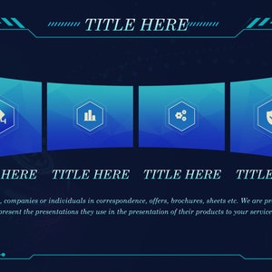 Real Blue Technology PPT Template - Etsy