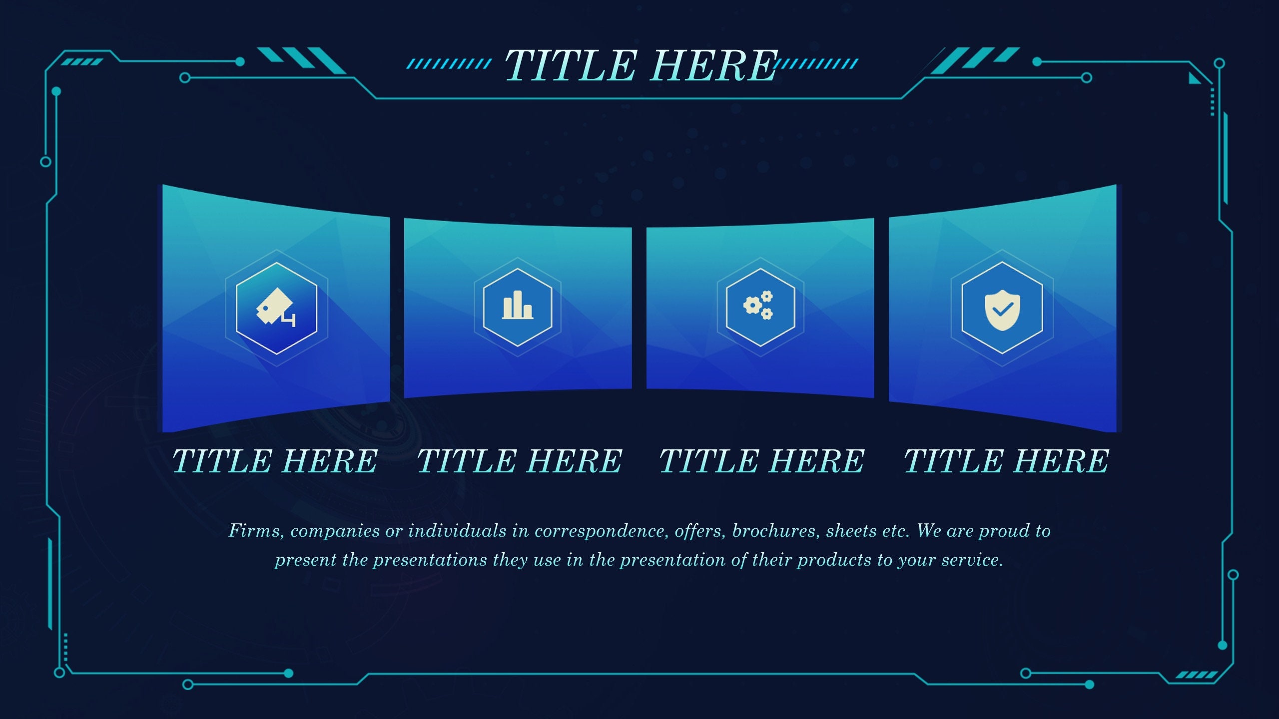 Real Blue Technology PPT Template - Etsy