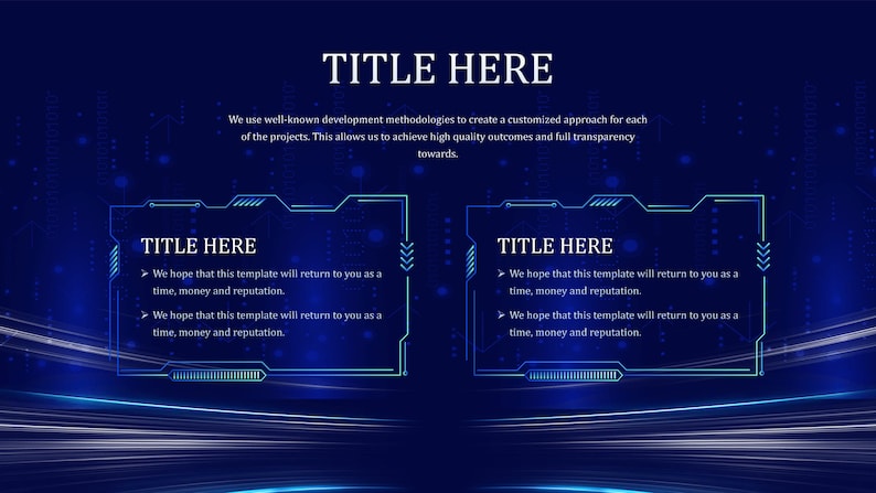 Creative Blue Music Studio Powerpoint Template - Etsy