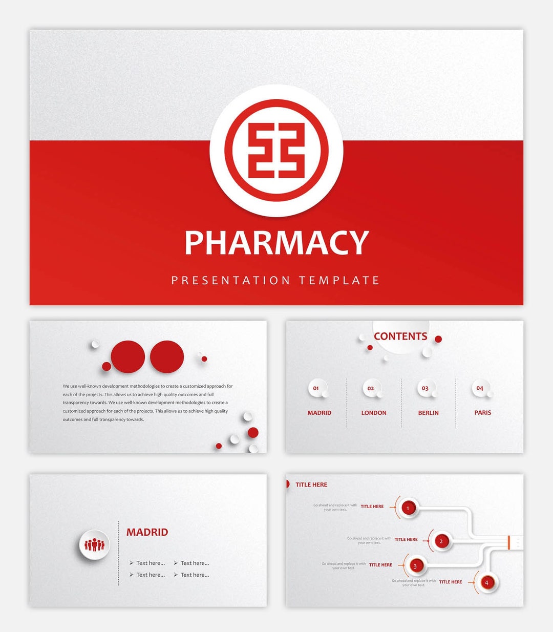 Minimal 3D Pharmacy Clean Style Powerpoint Template - Etsy