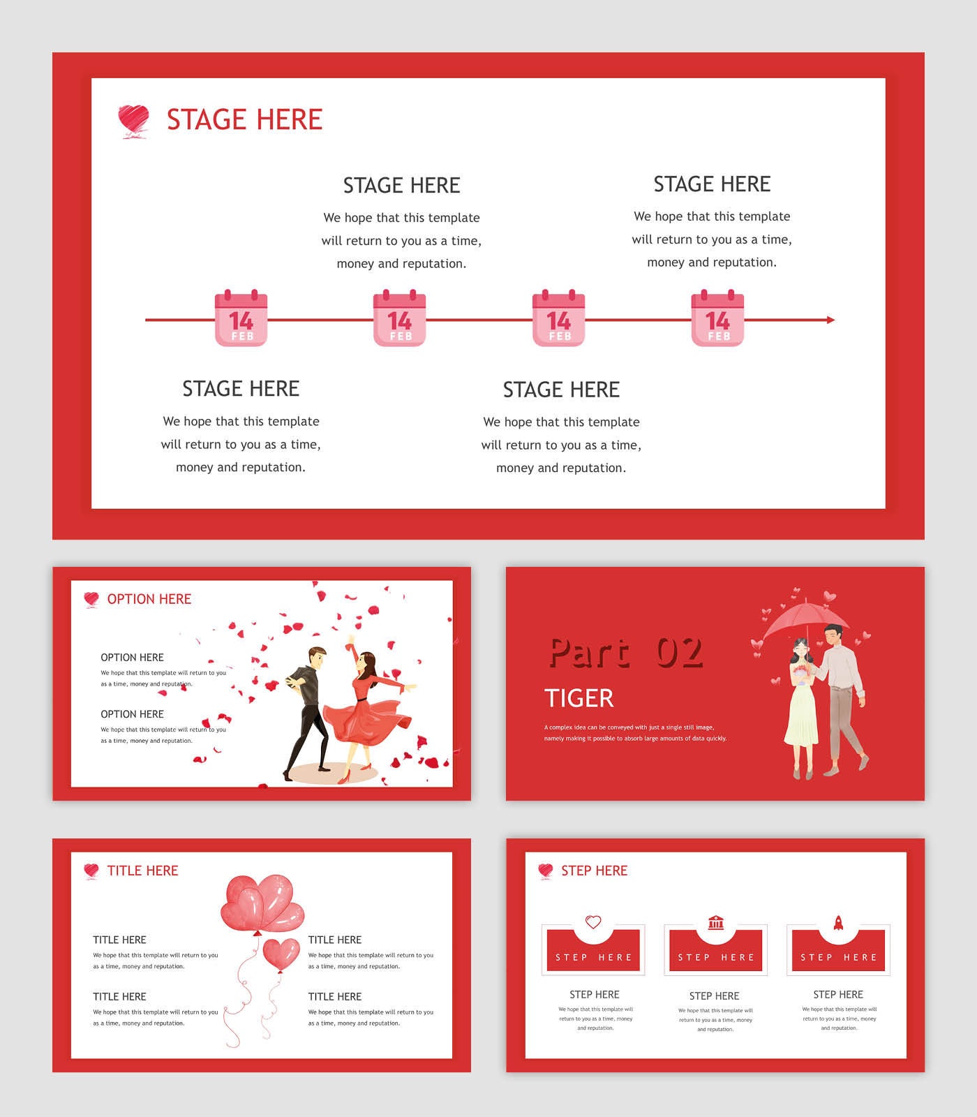 Love Valentine Day Powerpoint Template - Etsy