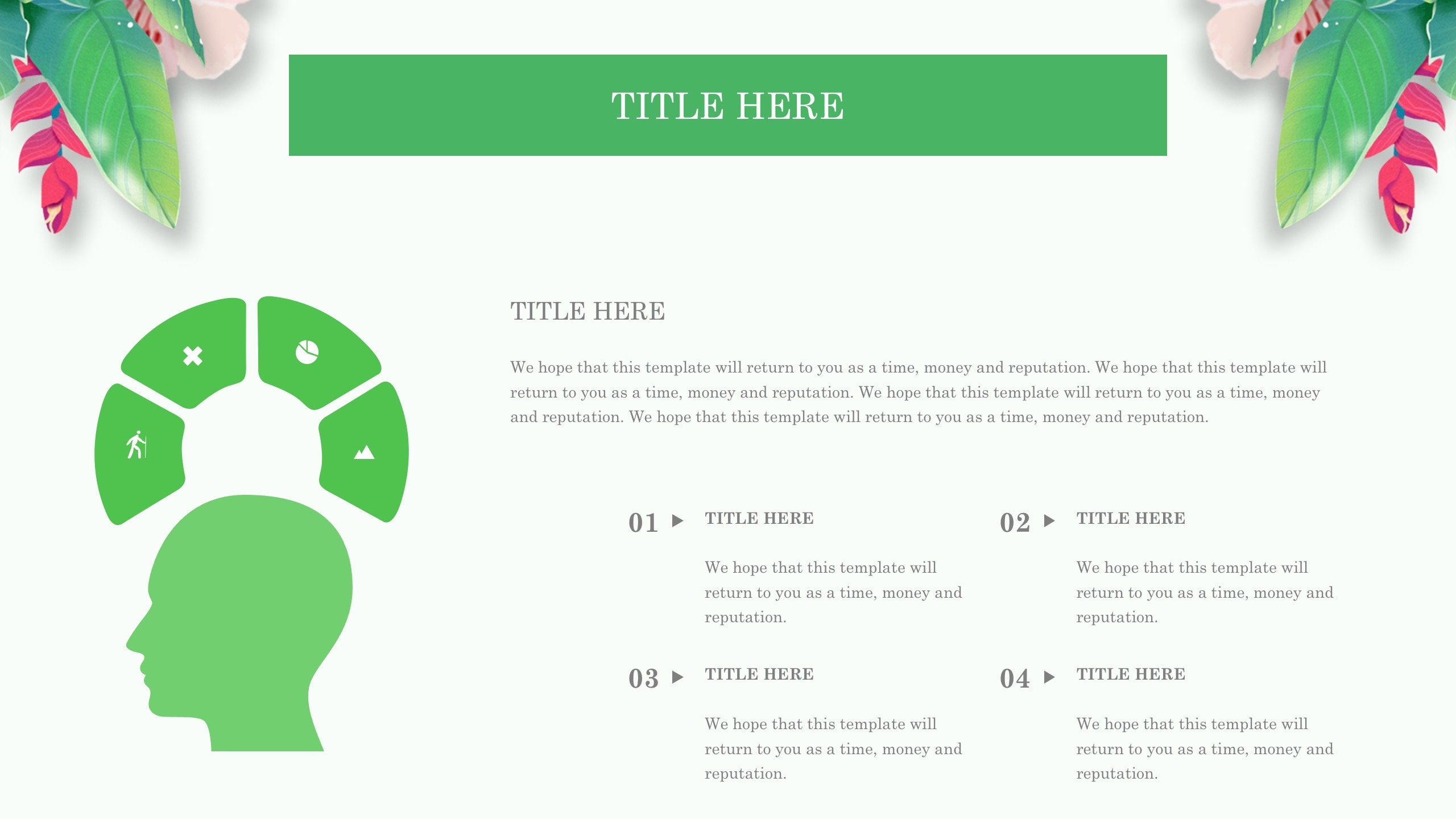 Green Leaves School Border Presentation Template, Google Slides ...