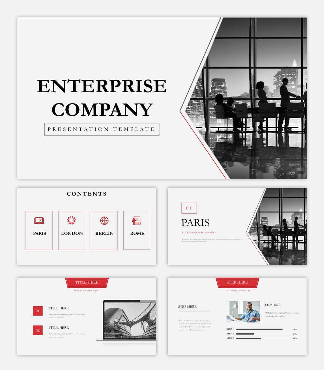 Enterprise Company Powerpoint Template, Google Slides & Keynote ...
