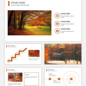 Hello November Autumn PPT Template - Etsy