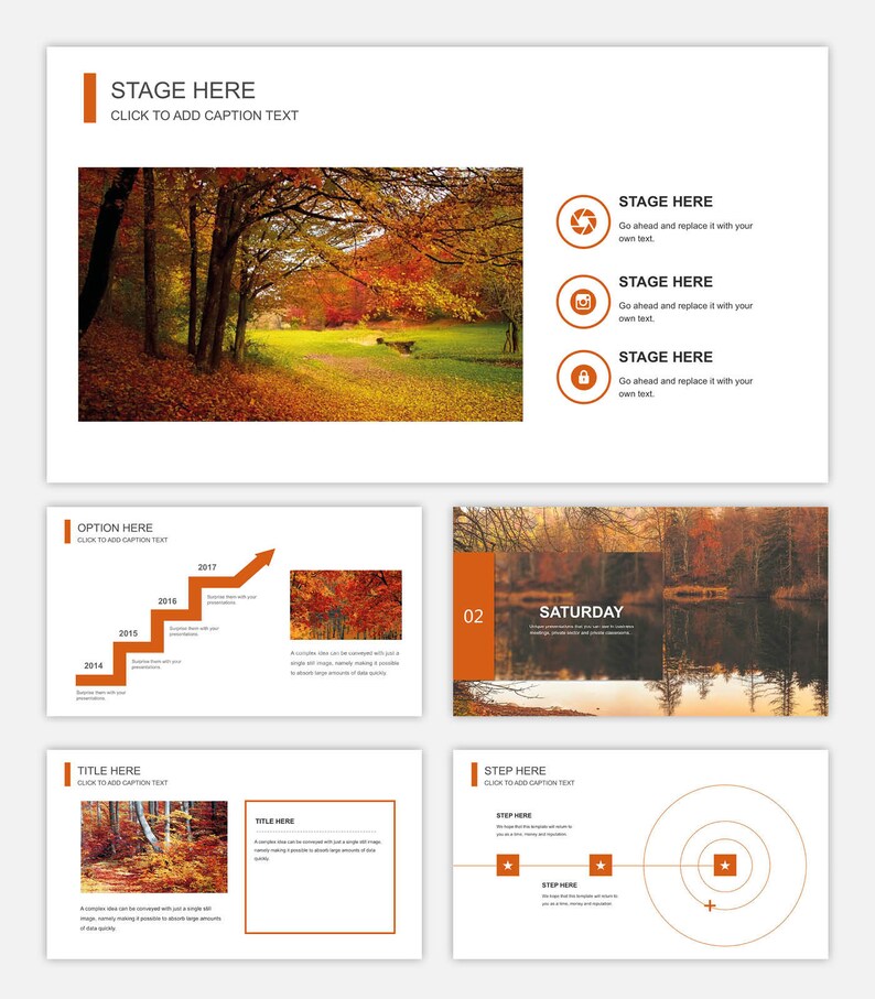 Hello November Autumn PPT Template - Etsy