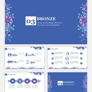 Minimal Clean Style Flower Powerpoint Template - Etsy