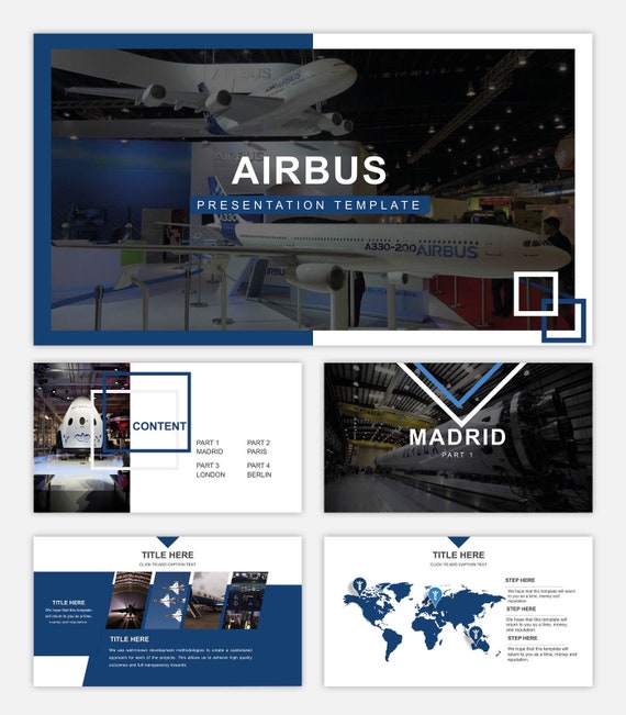 Airbus Powerpoint Template | Etsy