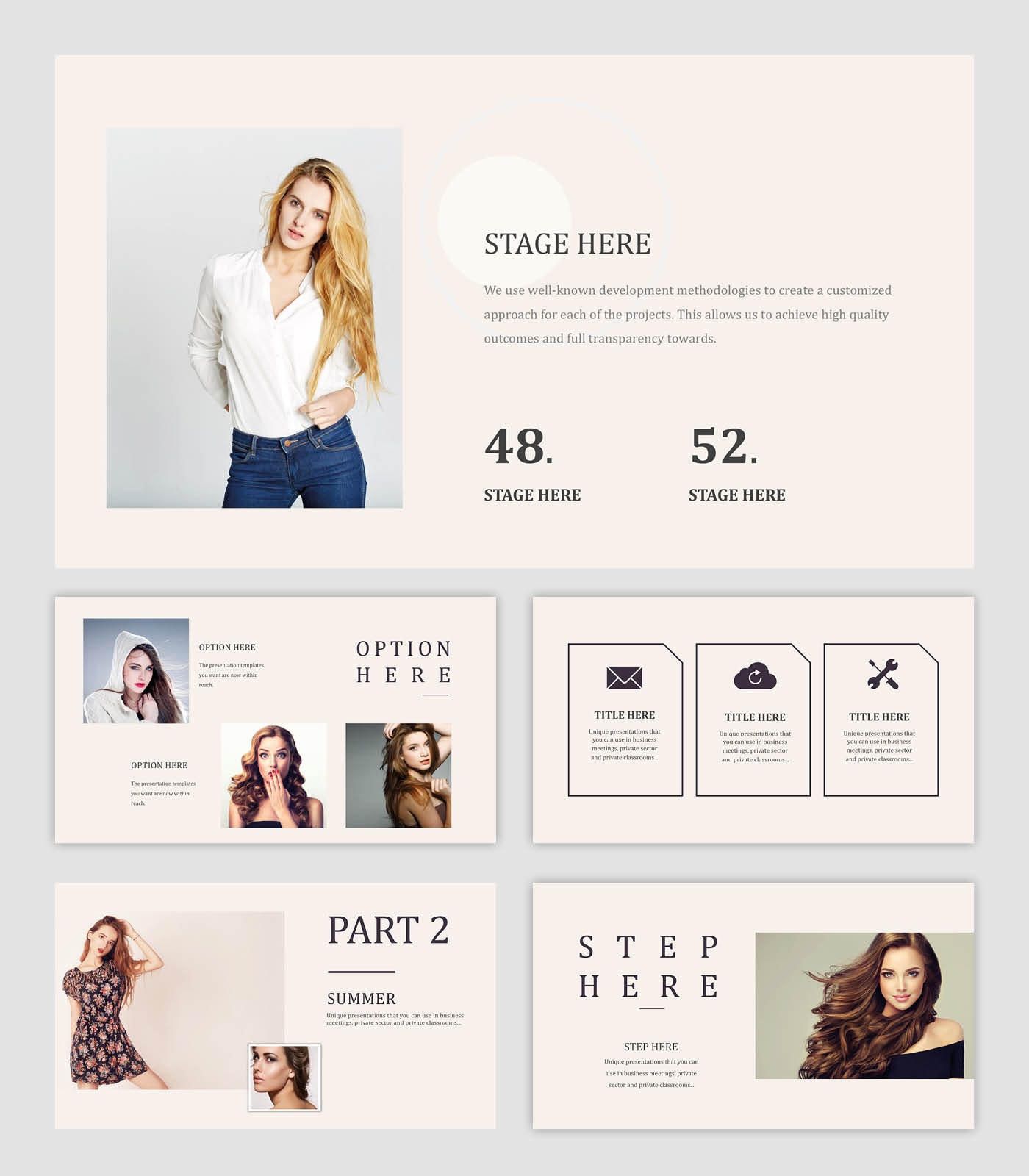 Fashion Clothes PPT Template for Presentation Slides - Etsy