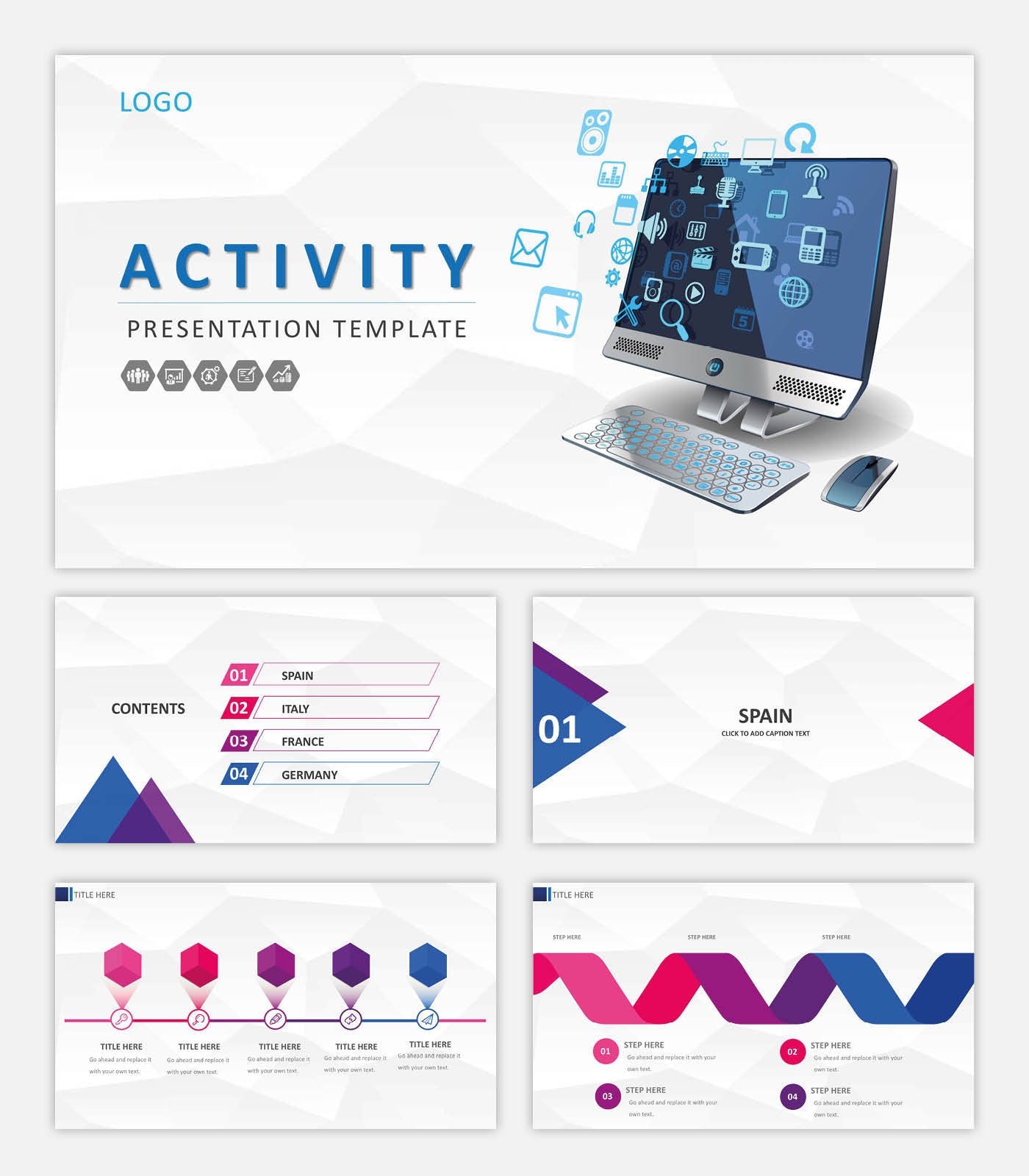 Activity Business Powerpoint Template - Etsy
