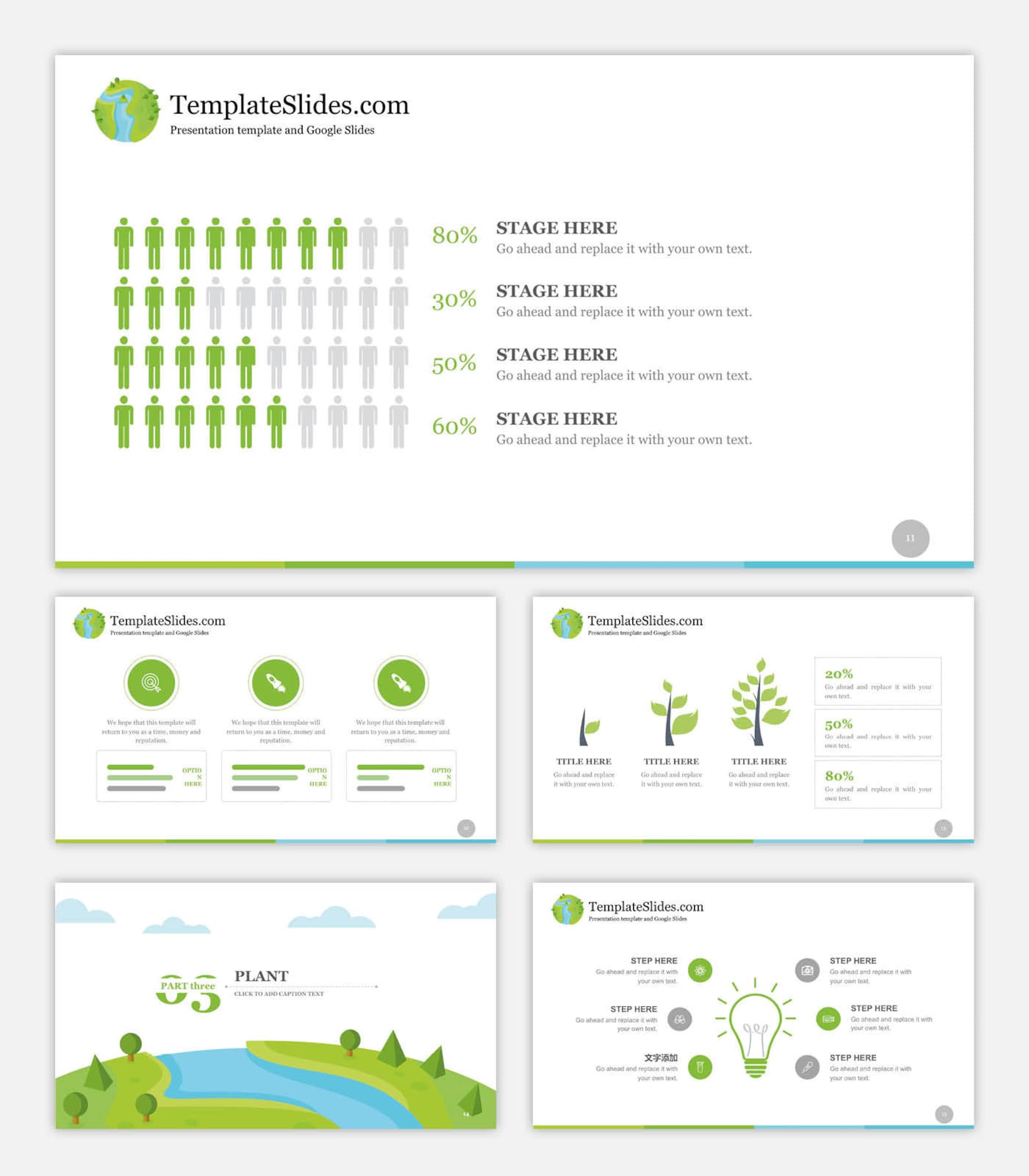 Eco-friendly Powerpoint Template - Etsy