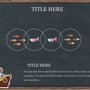 The Fish IDEA Powerpoint Template, Google Slides, Keynote Templates - Etsy