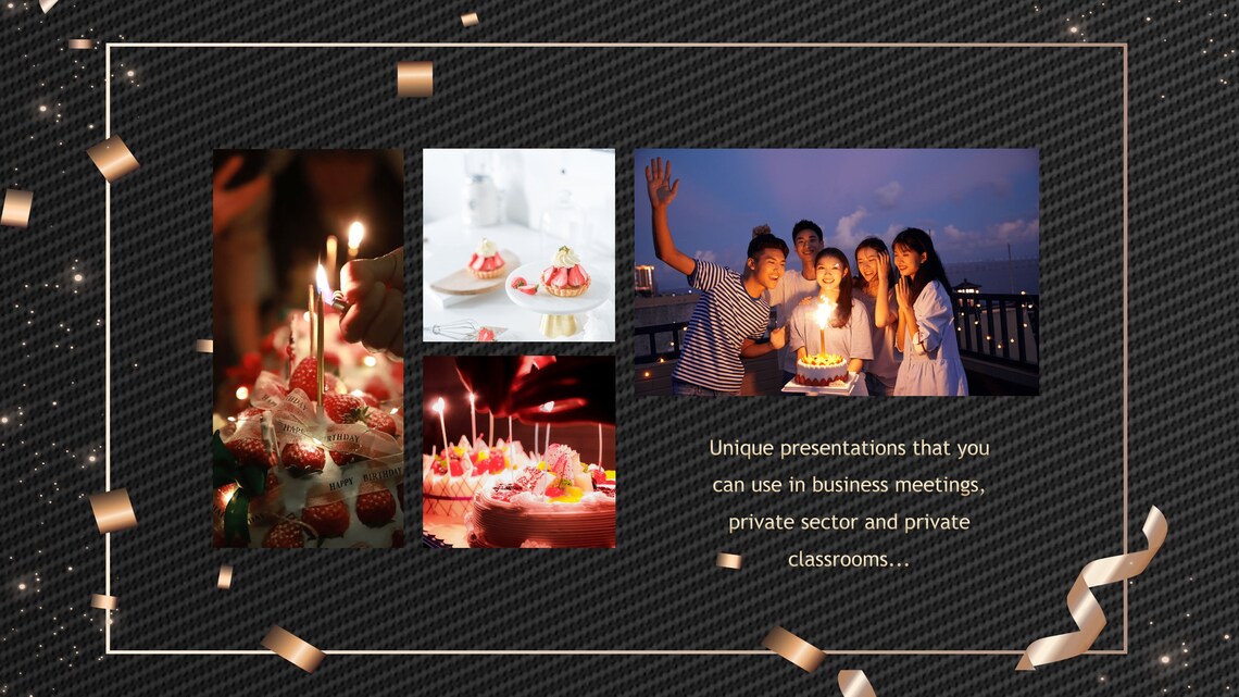Birthday Party Events Powerpoint Template - Etsy