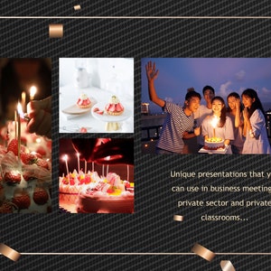 Birthday Party Events Powerpoint Template - Etsy