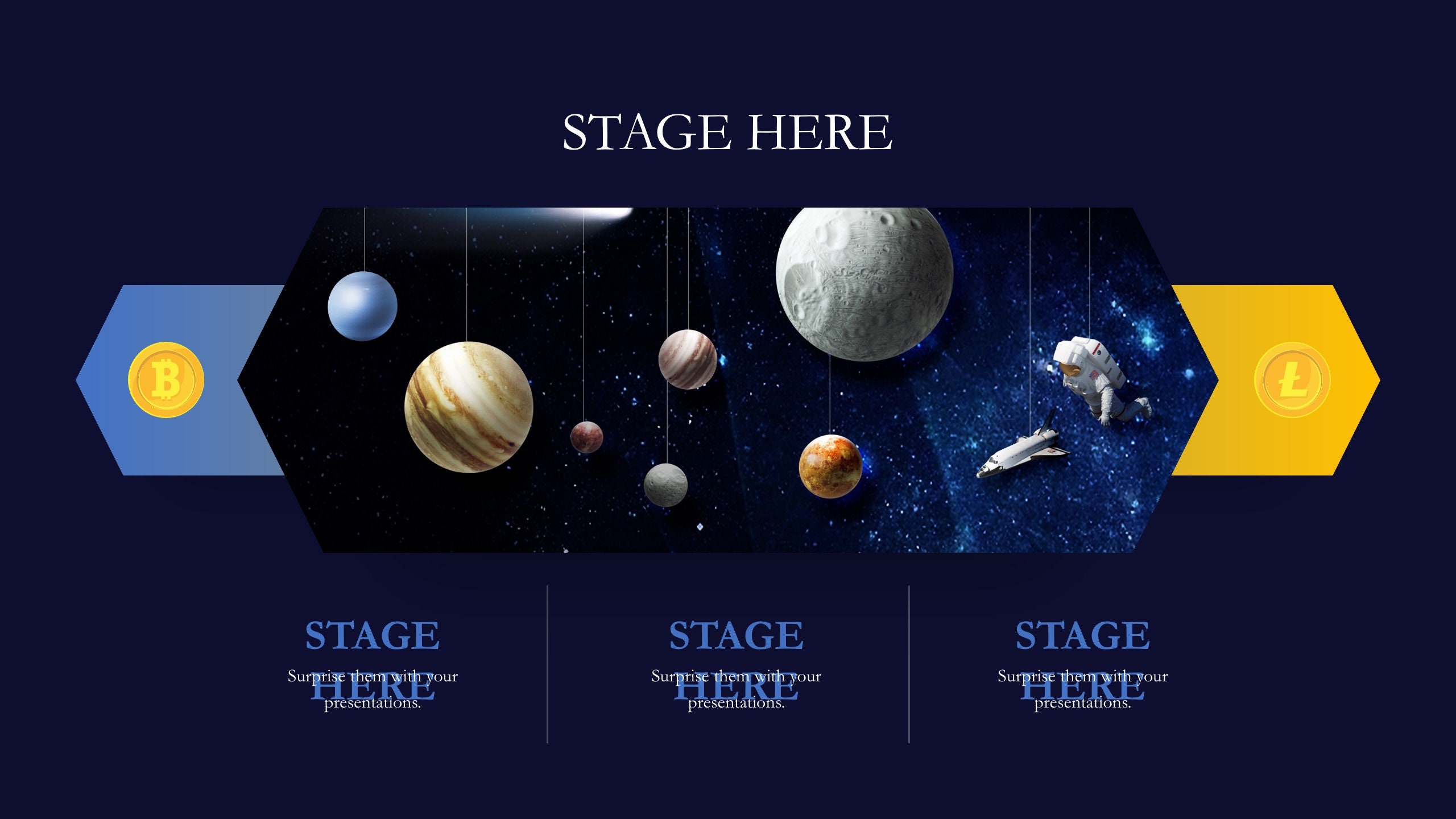 Space Solar Systems PPT Template - Etsy