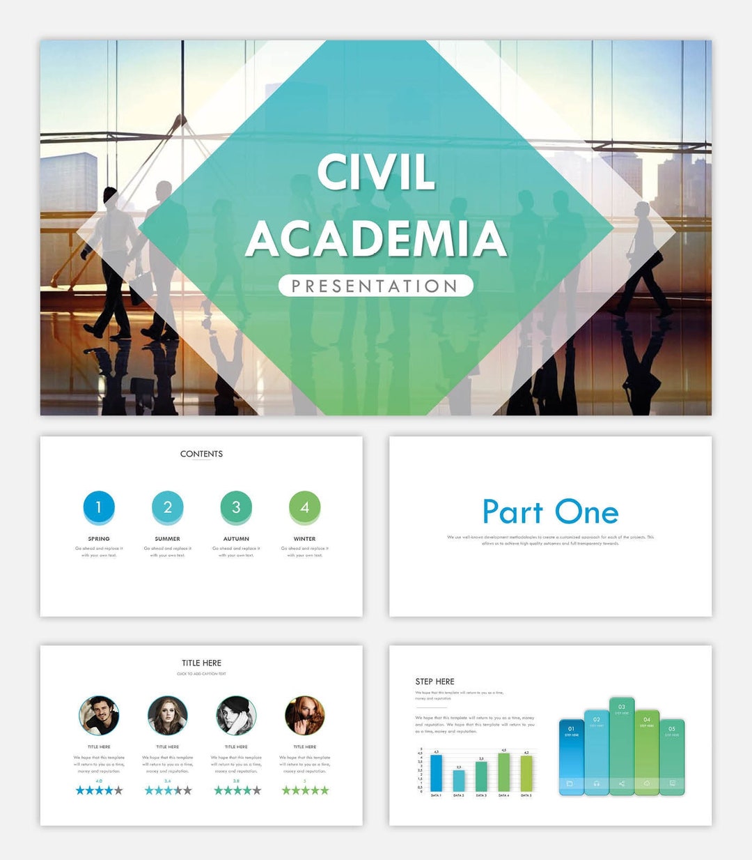 Civil Academia Powerpoint Template, Academy Presentation, Keynote and ...