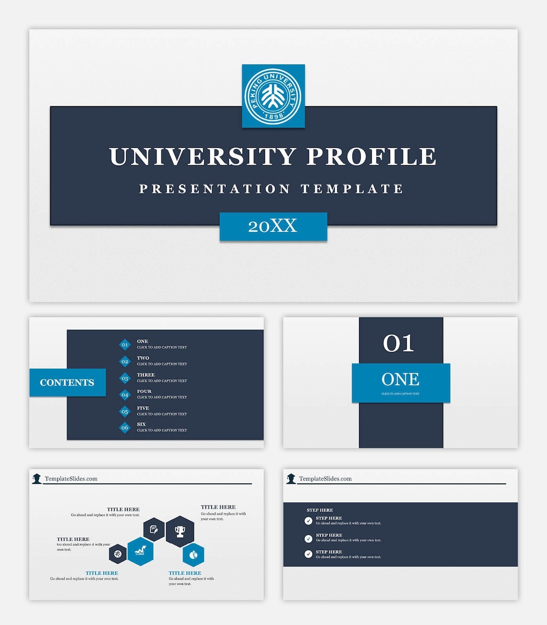 University Profile Powerpoint Template - Etsy