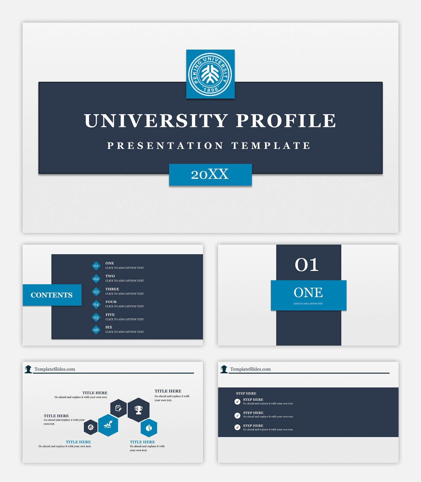 University Profile Powerpoint Template - Etsy